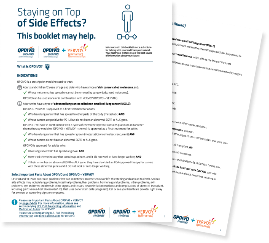 OPDIVO® Side Effects | OPDIVO® (nivolumab)